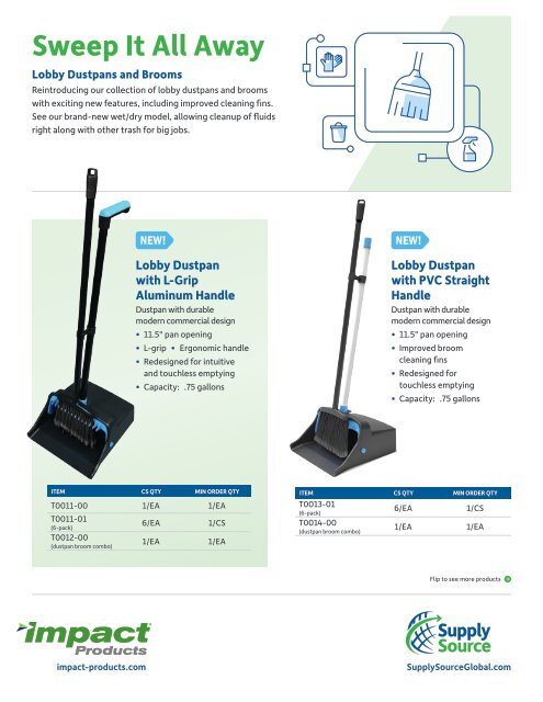 Lobby Dustpans and Brooms (SWEEP2211)