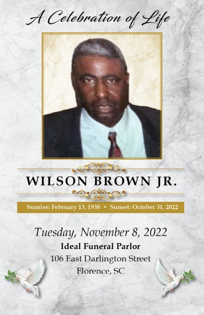 Wilson Brown Jr. Memorial Program