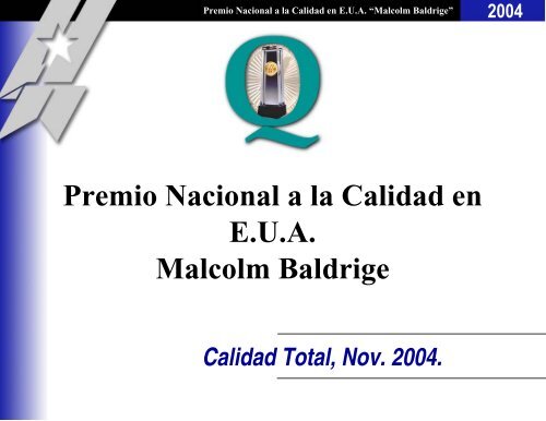 Malcolm Baldrige National Quality Award