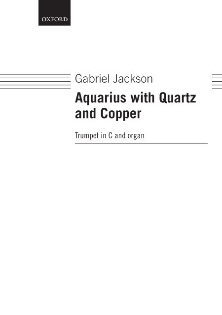 Gabriel Jackson - Aquarius with Quartz and Copper