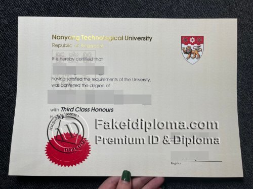 NTU diploma maker, buy Nanyang Technological University degree