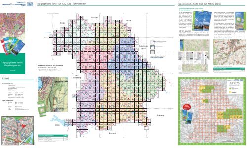 Topographische Karte 1:25 000, TK25 – Rahmenblätter ... - Bayern