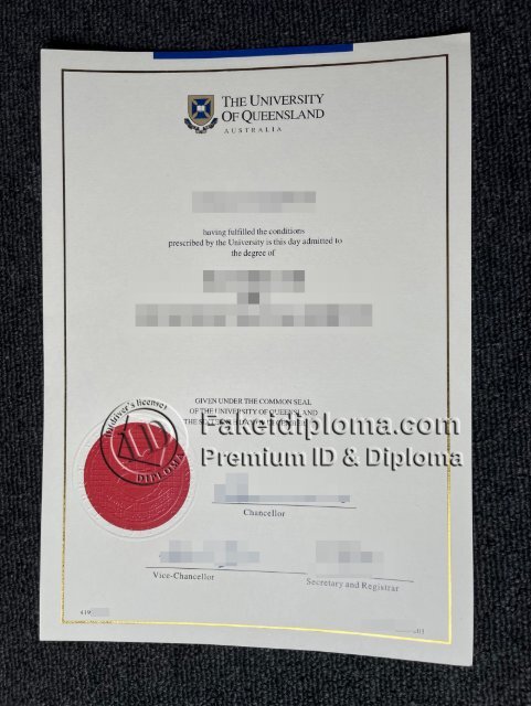 The University of Queensland diploma certificate online