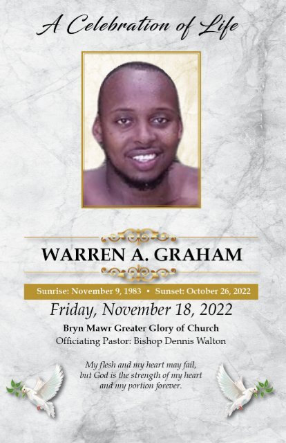 Warren Graham Memorial Program