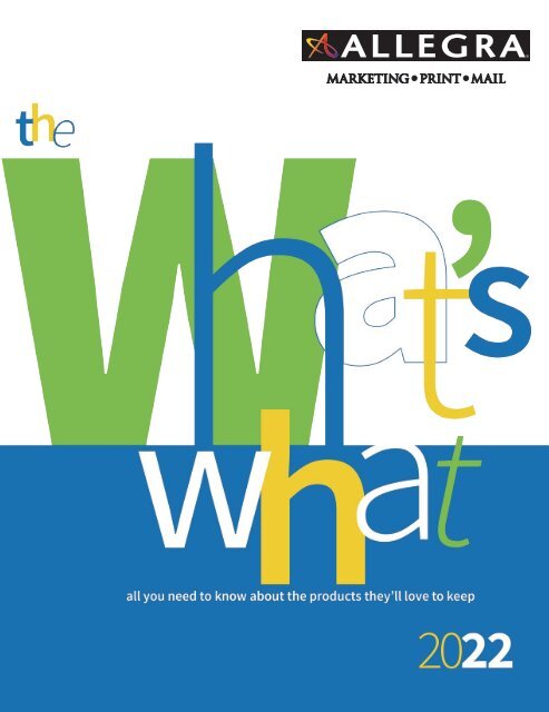 Allegra Printing - Rolling Meadows 2022 Whats What Catalog