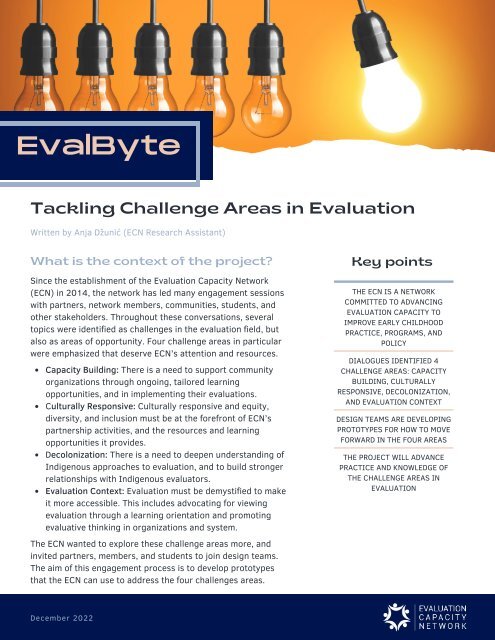 EvalByte: Tackling Challenge Areas in Evaluation