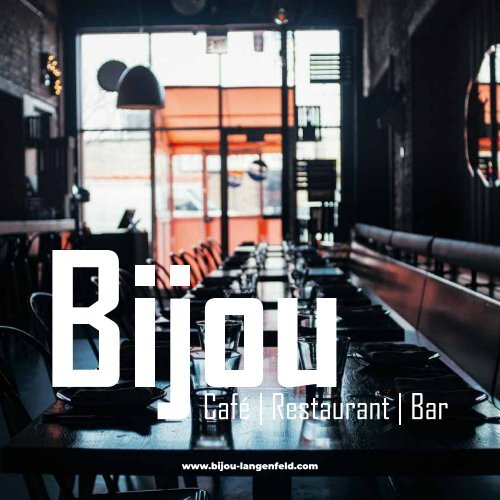 Bijou Speisekarte 2023