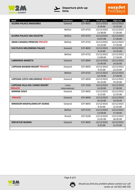 DEPARTURE 13 12 EASYJET LPA