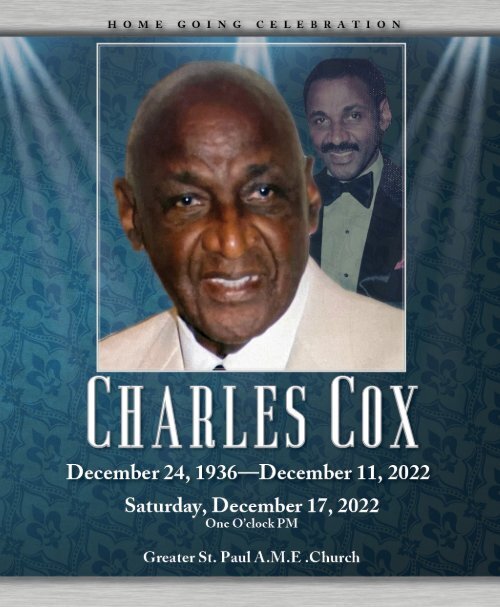 Charles Cox Memorial Program