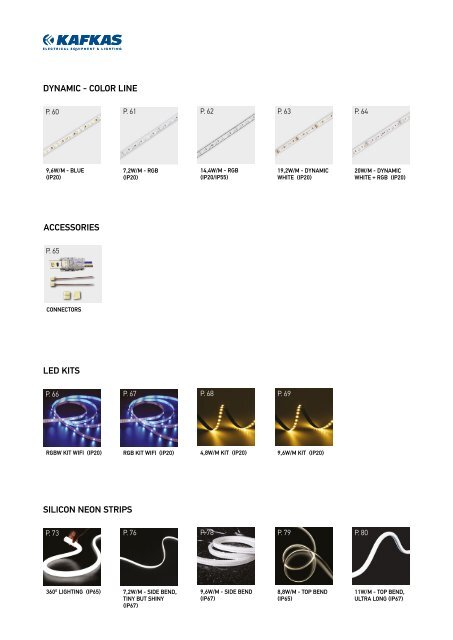 FLEXIBLE LED STRIPS & ACC