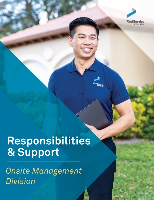 Responsibilities & Support: Onsite Management Division