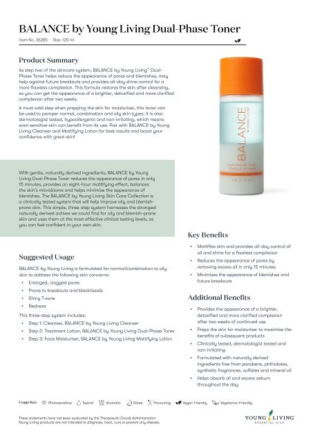 BALANCE by Young Living Dual-Phase Toner PIP