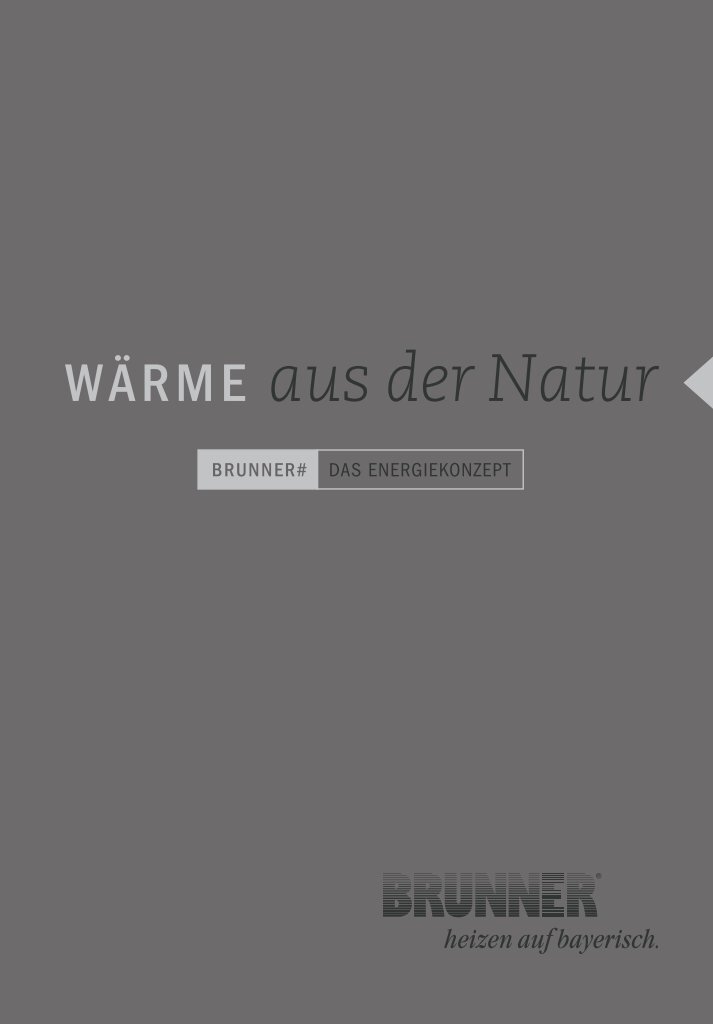 Prospekte BRUNNER
