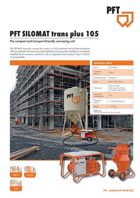 PFT SILOMAT trans plus 105_en