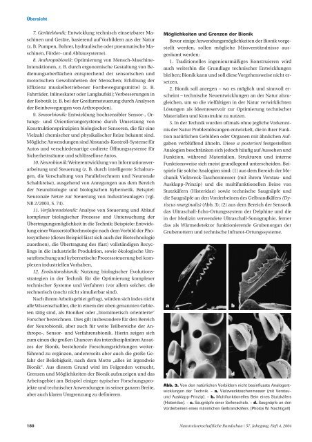 Übersicht 7. Gerätebion