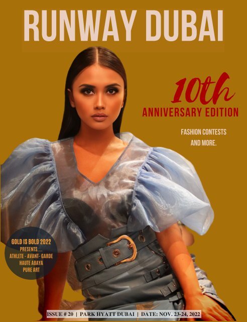RUNWAY DUBAI 2022 MAGAZINE PUBLISHED.