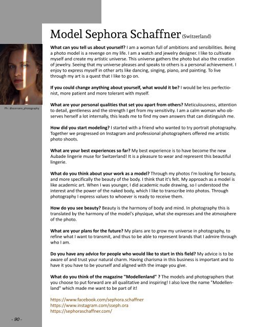 Model Sephora Schaffner