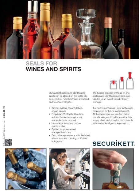 Securikett AG02 Wines & Spirits