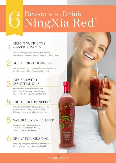 6 Reasons to Drink NingXia Red Poster | Digital Library | Young Living