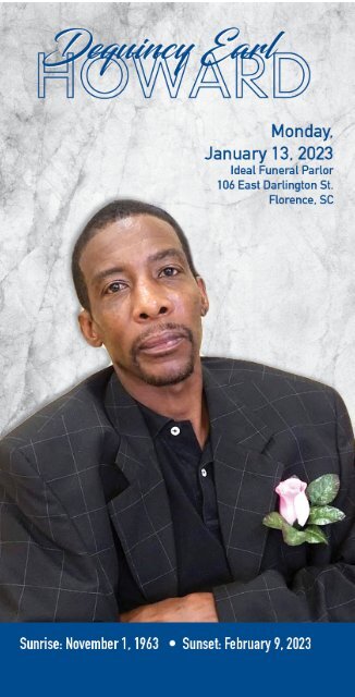 Dequincy Howard Memorial Program