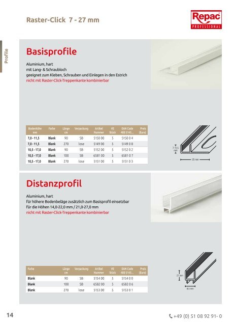 Raster-Click 7 - 27 mm