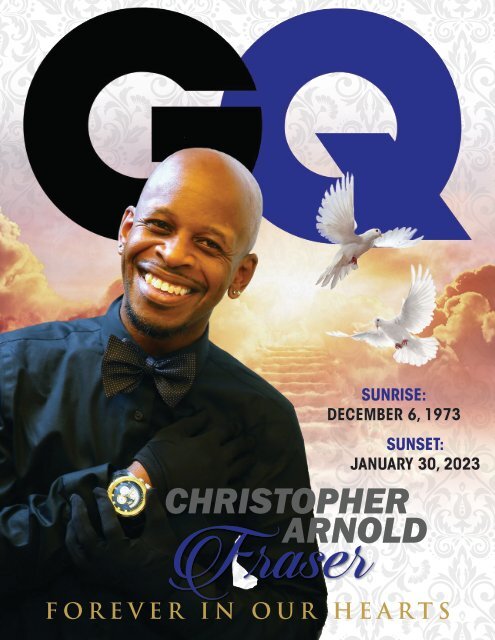 Christopher Fraser Funeral Program Proof