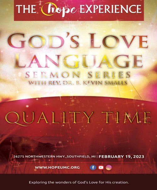 February 19, 2023 BULLETIN - Transfiguration Sunday