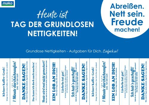 mako - Tag der grundlosen Nettigkeiten! mako - Tag der grundlosen Nettigkeiten!