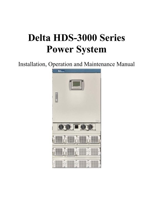 Delta HDS-3000 Series Power System - Lineage Power