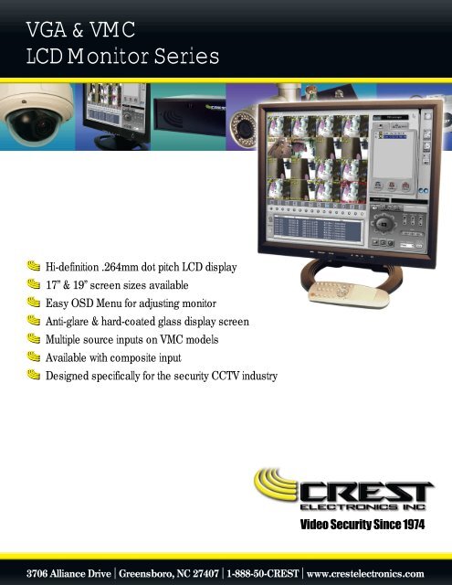 VGA & VMC LCD Monitor Series