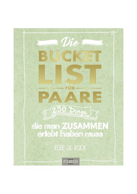 Die Bucketlist für Paare (Leseprobe)