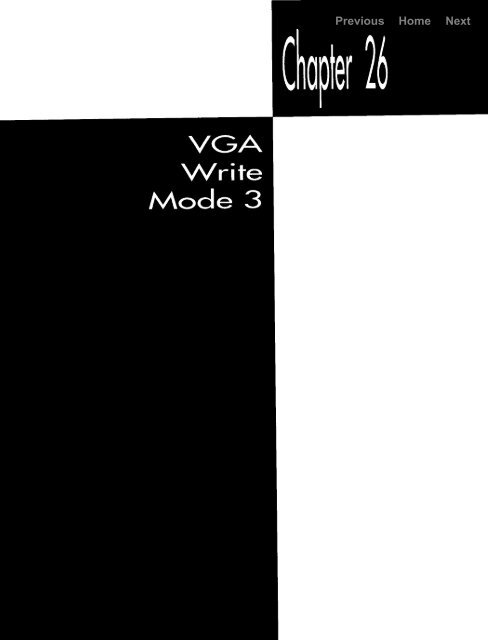 vga write mode 3