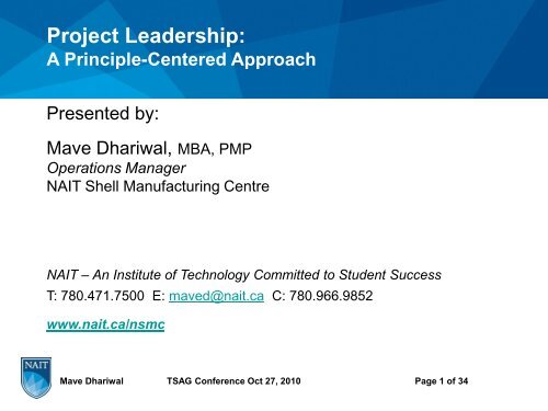 NAIT Project Management