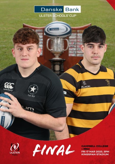 Danske Bank Ulster Schools' Cup Final Programme 2023