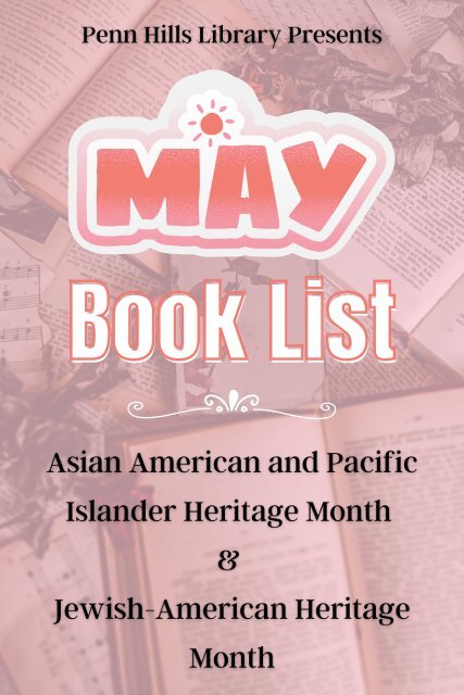MAY BOOK LIST 2022