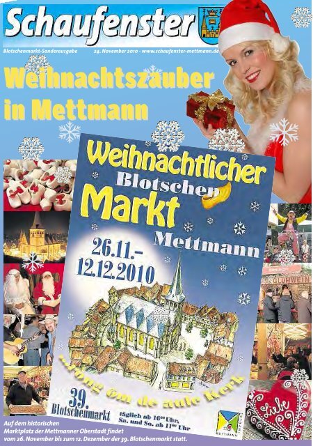 Die Blotschenmarkt-Zeitung 2010 des Schaufensters Mettmann