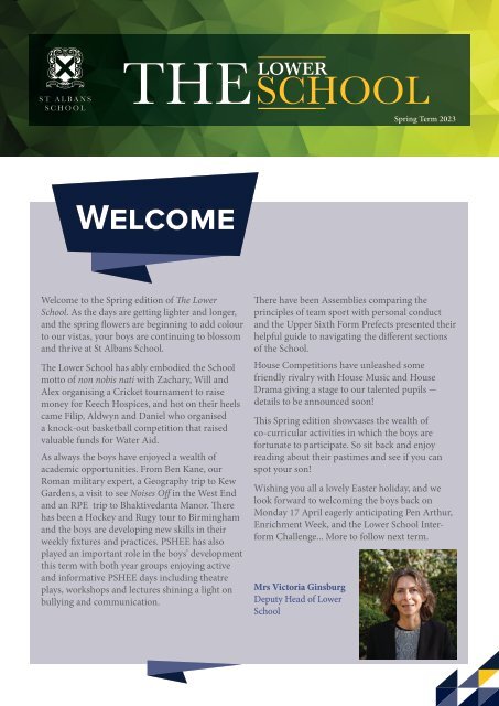 March 2023 Lower School Newsletter