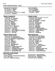 Dramatica Table of Story Elements