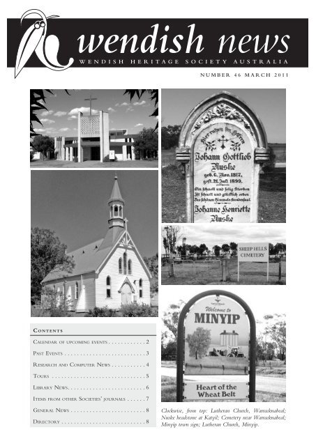 Wendish News - Wendish Heritage Society of Australia