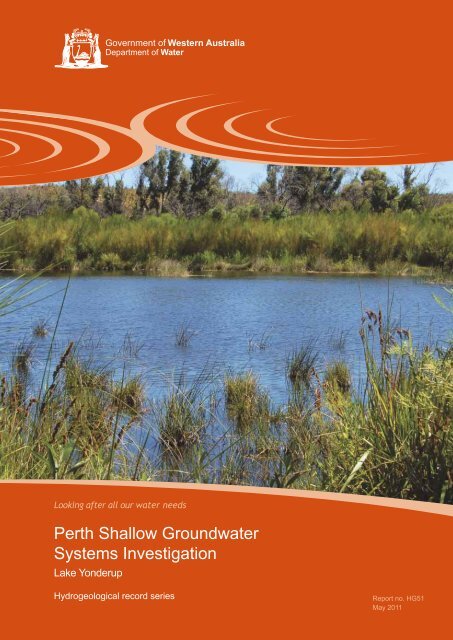 Perth shallow groundwater systems investigation : Lake Yonderup