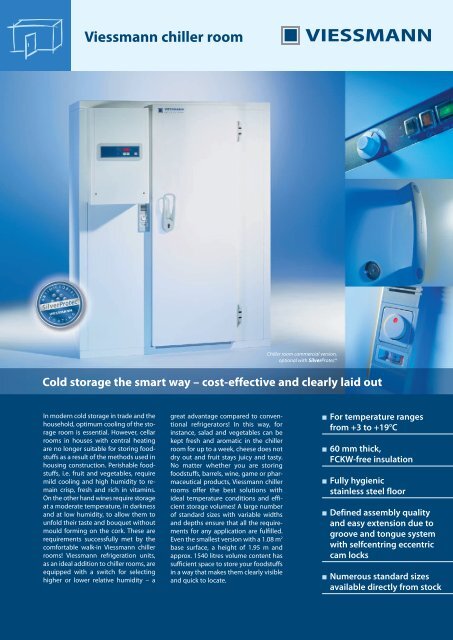 Viessmann chiller room