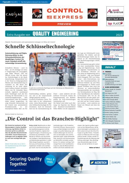 Quality Engineering Control Express 2023