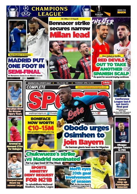 Complete Sports - Thursday, April 13, 2023