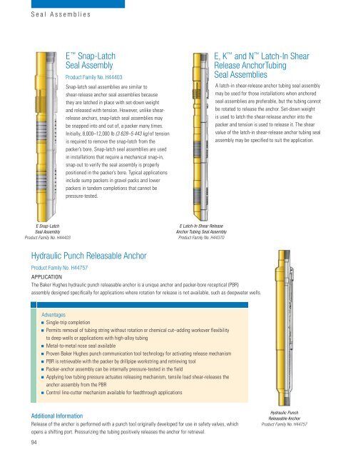 Anchor Tubing Seal Assemb