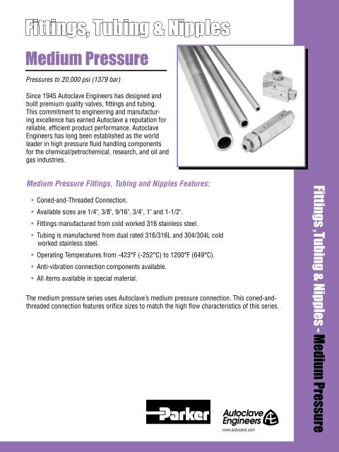 Autoclave Fittings