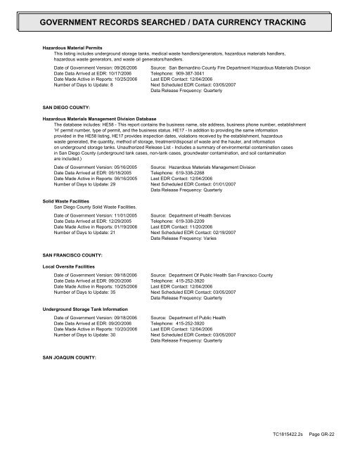 GOVERNMENT RECORDS SEARCH