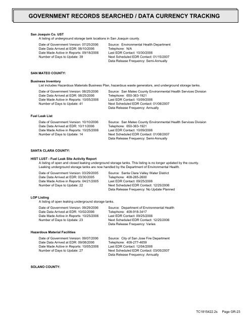 GOVERNMENT RECORDS SEARCH