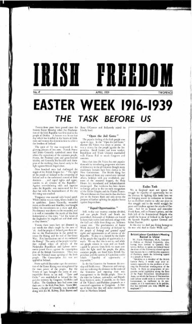 Irish Freedom April 1939