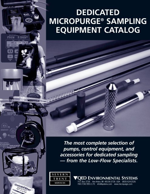 DEDICATED MICROPURGE® SAMPLING EQUIPMENT CATALOG