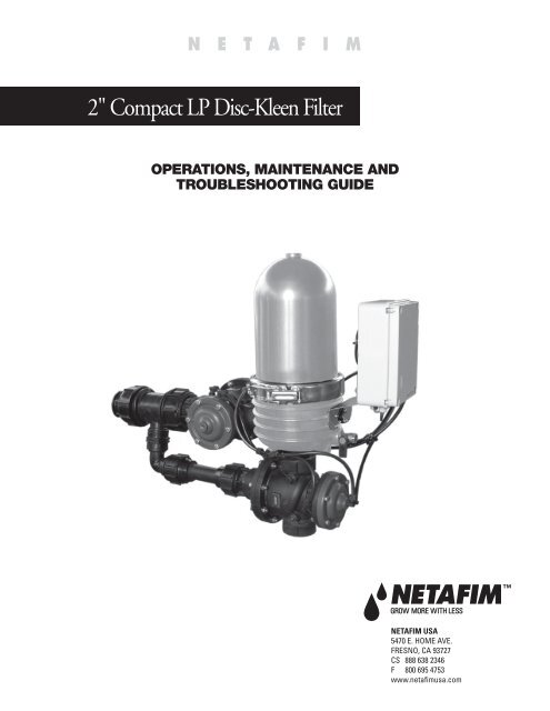 2" Compact LP Disc-Kleen Filter - Netafim USA